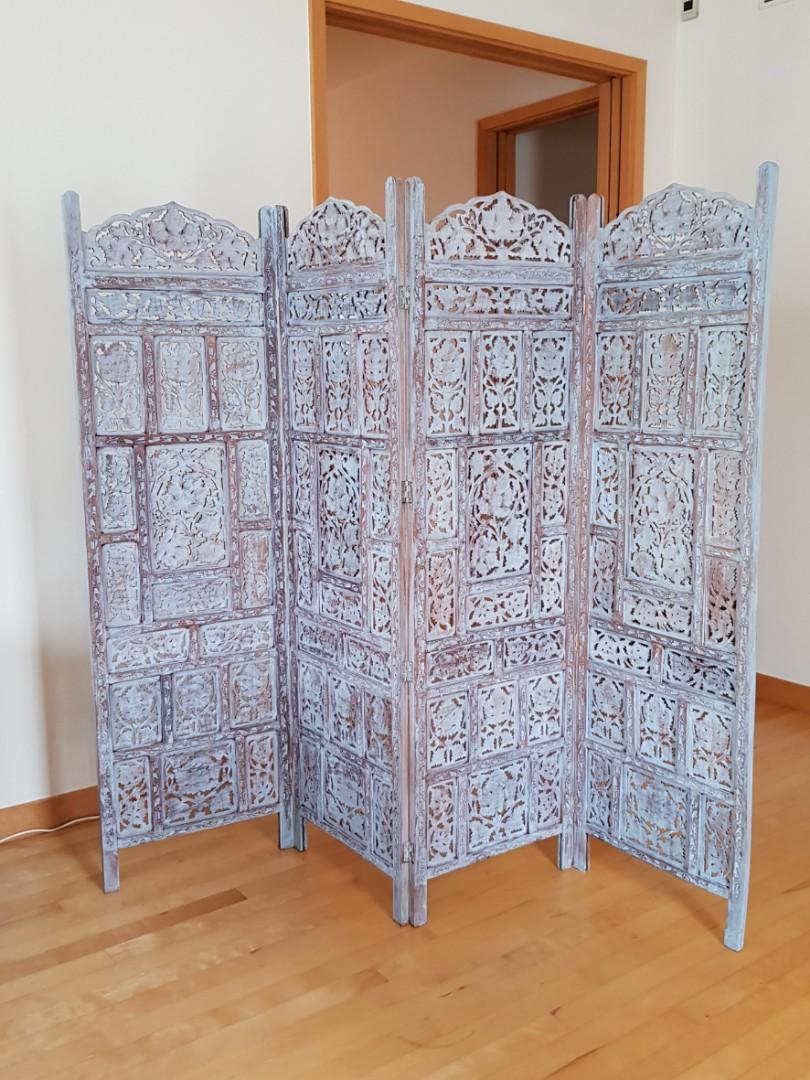 Uniqe Indian wood screen/ room divider, Furniture & Home Living ...
