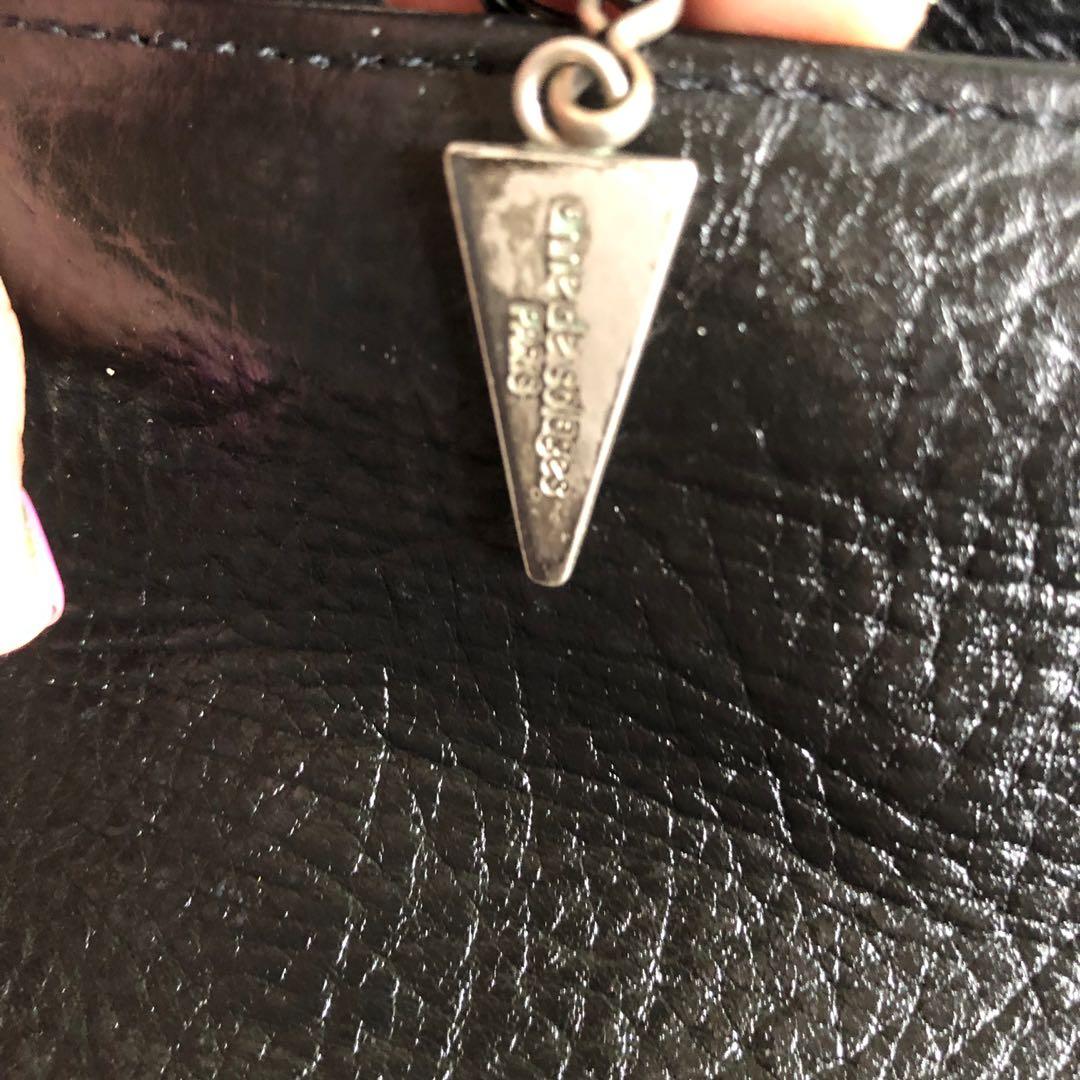Vintage Anne de Solages Paris Leather Clutchbag, Women's Fashion, Bags ...