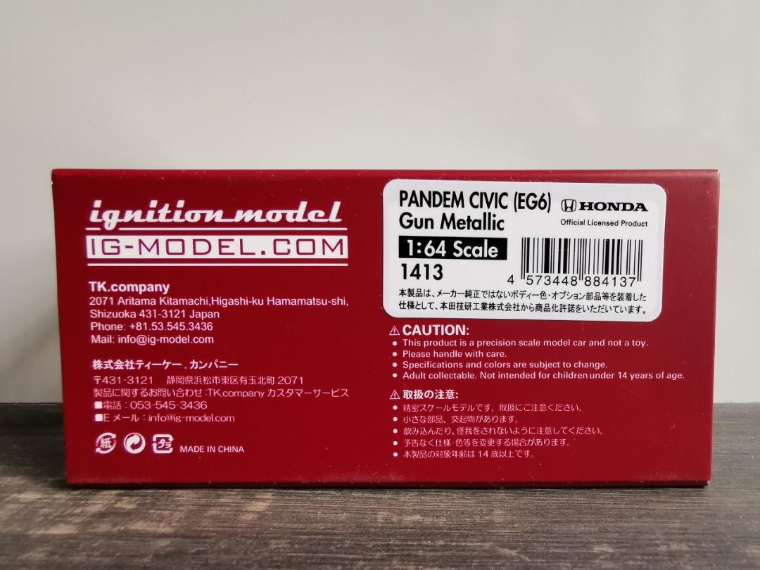 *Reserved* 1/64 IG1413 Ignition Model Pandem Honda Civic EG6 Japan ...