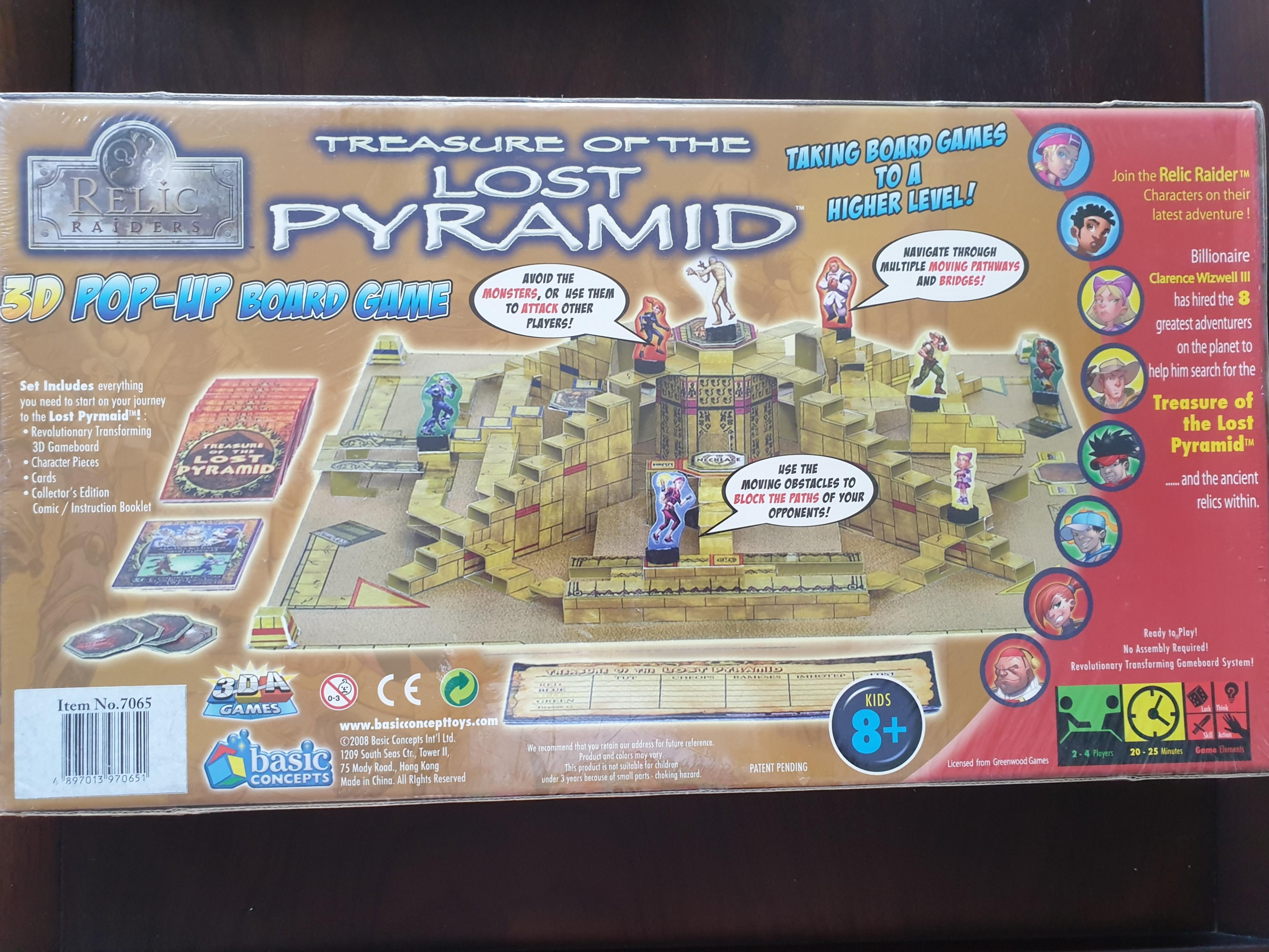 3D pop up board game - Treasure of the Lost Pyramid, Hobbies & Toys ...
