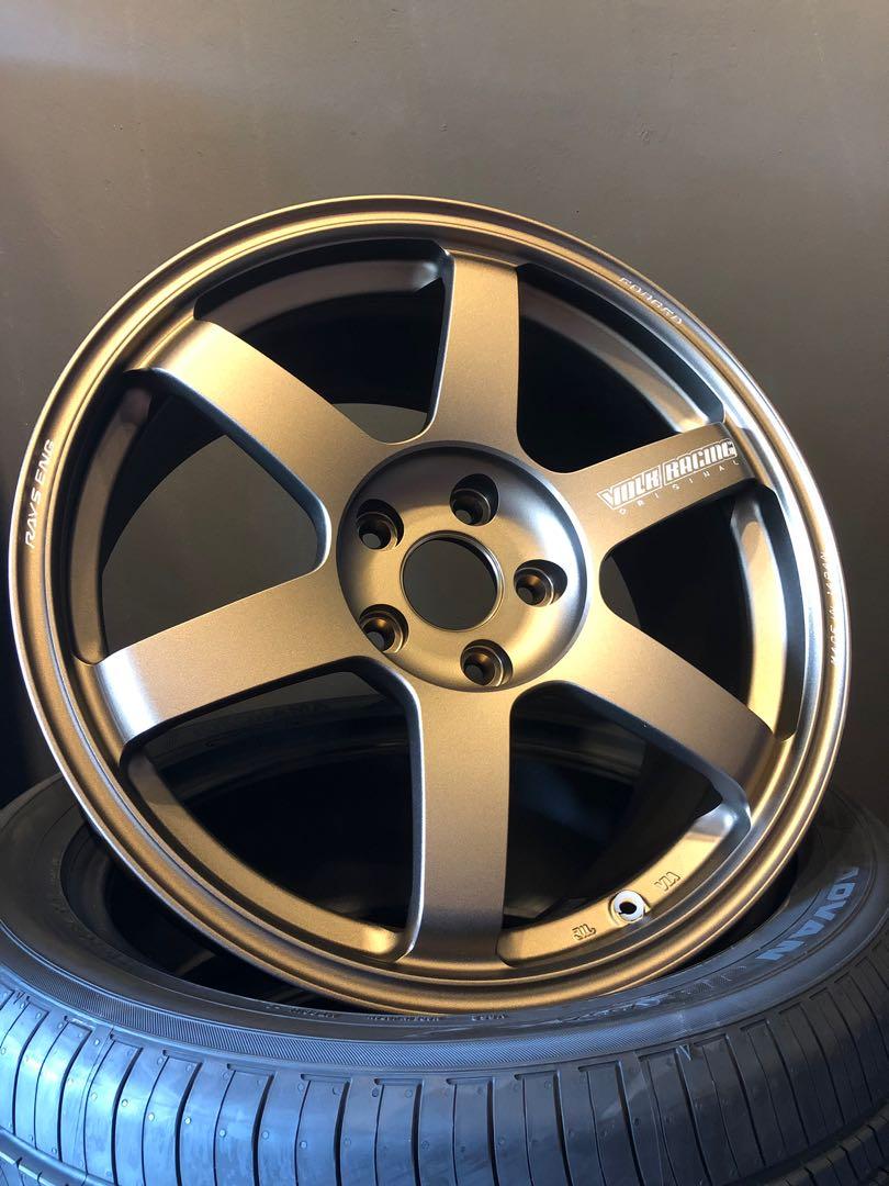 BN Rays Volk Racing TE37 Saga 18” Rims, 5x114.3, 18”x8”, Offset 45, Car ...