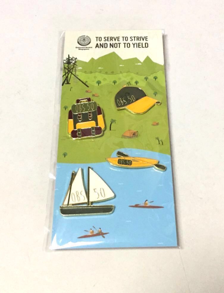 BNIP Singapore Outward Bound 50th Anniversary Badges Collar Pins ...