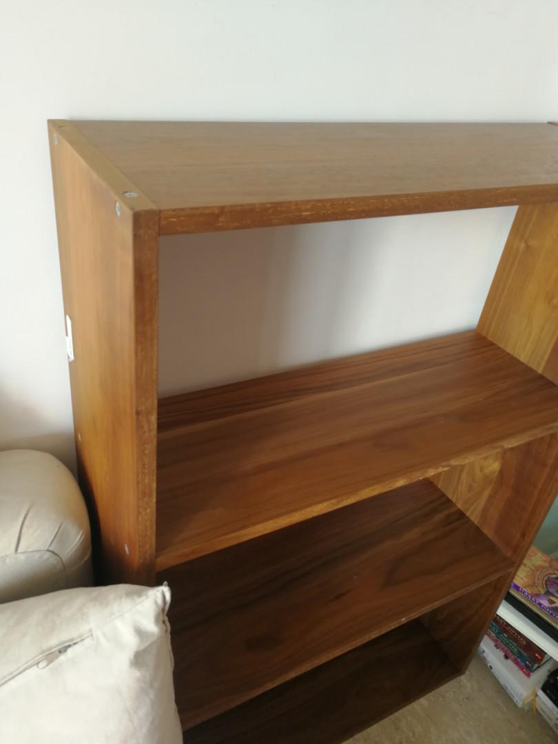 BOOKSHELF MUJI WALNUT, Furniture & Home Living, Furniture, Shelves ...