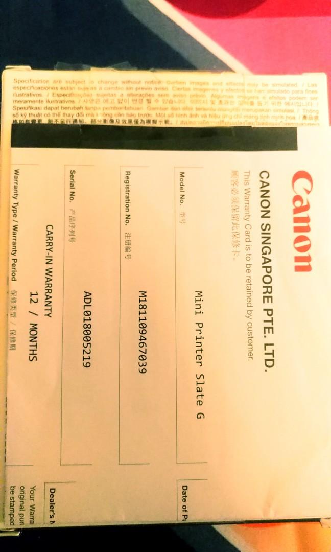 Canon mini photo printer, Photography, Cameras on Carousell