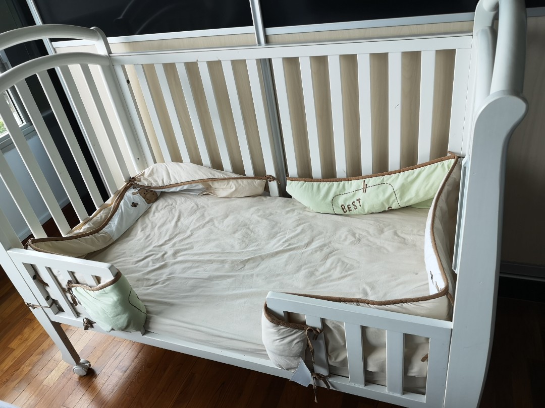 Convertible baby cot, Babies & Kids, Baby Nursery & Kids Furniture ...