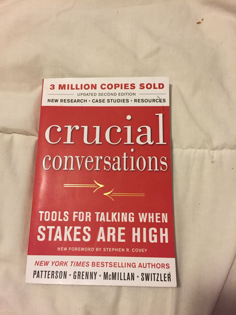 Crucial Conversations book, Books & Stationery, Books on Carousell