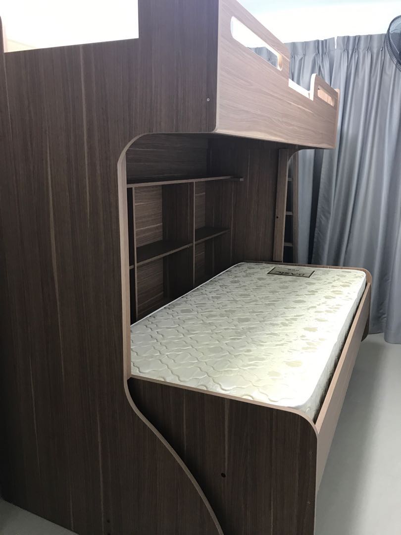Double deck hidden bed by Leda system, Furniture & Home Living ...