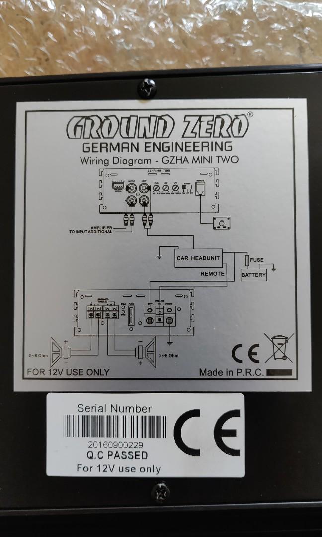 Ground Zero Car Audio Amplifier, Car Accessories, Accessories on Carousell