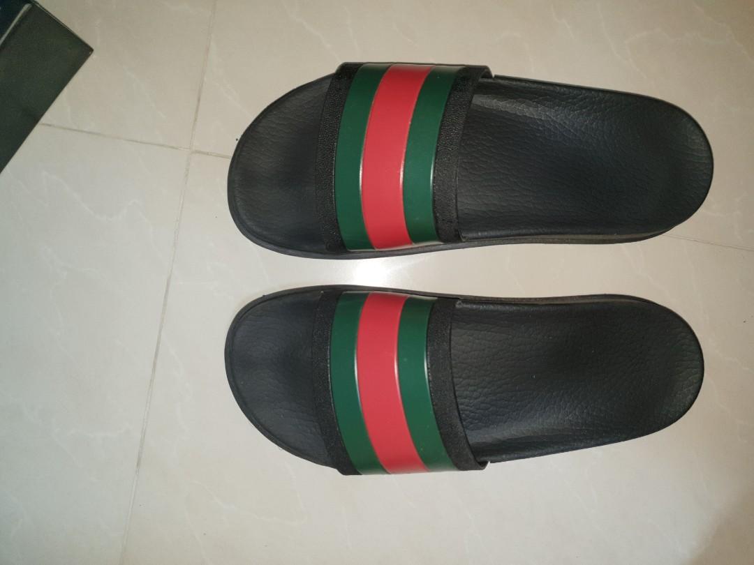 Gucci Web Slide Sandal, Men's Fashion, Footwear, Flipflops and Slides ...
