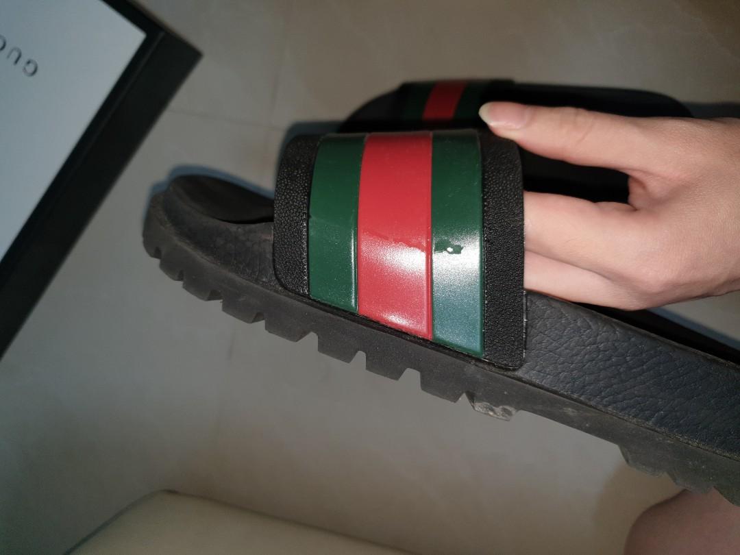 Gucci Web Slide Sandal, Men's Fashion, Footwear, Flipflops and Slides ...