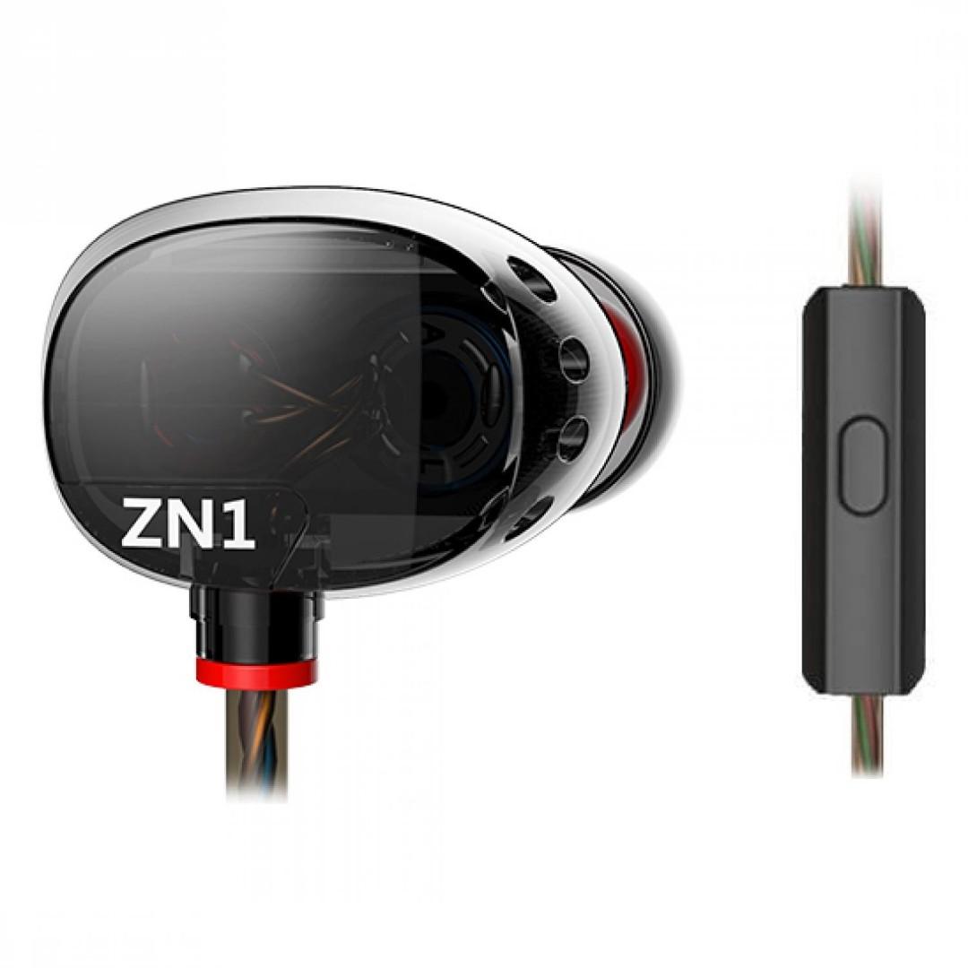 Knowledge Zenith Dual Dynamic Driver Earphones with Mic - KZ-ZN1 ...