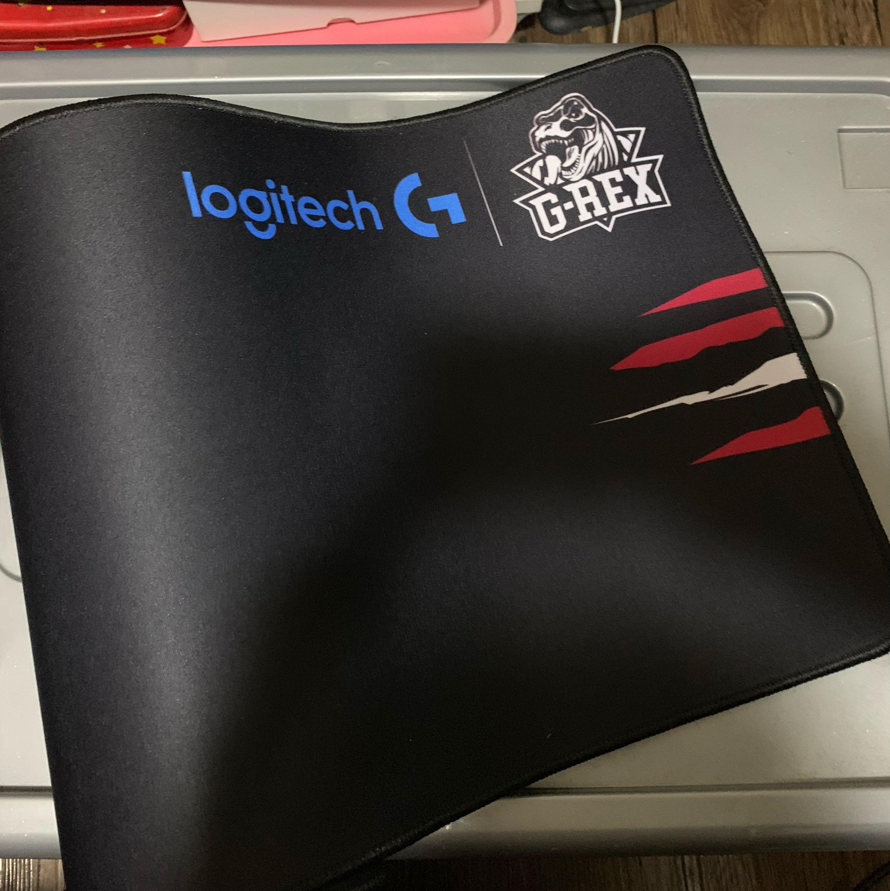 Logitech G-Rex 特長限量版滑鼠墊Mouse pad limited, 電腦＆科技, 電腦周邊及配件, 電腦滑鼠及相關產品 ...