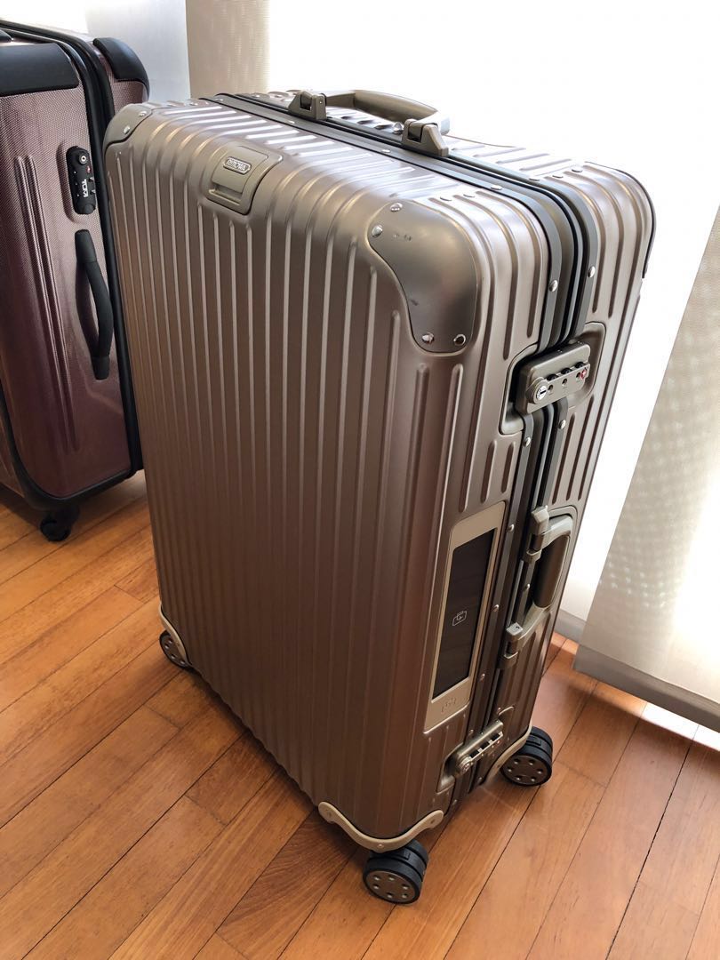 Rimowa Topas Titanium 78 litres Multiwheels, Hobbies & Toys, Travel ...