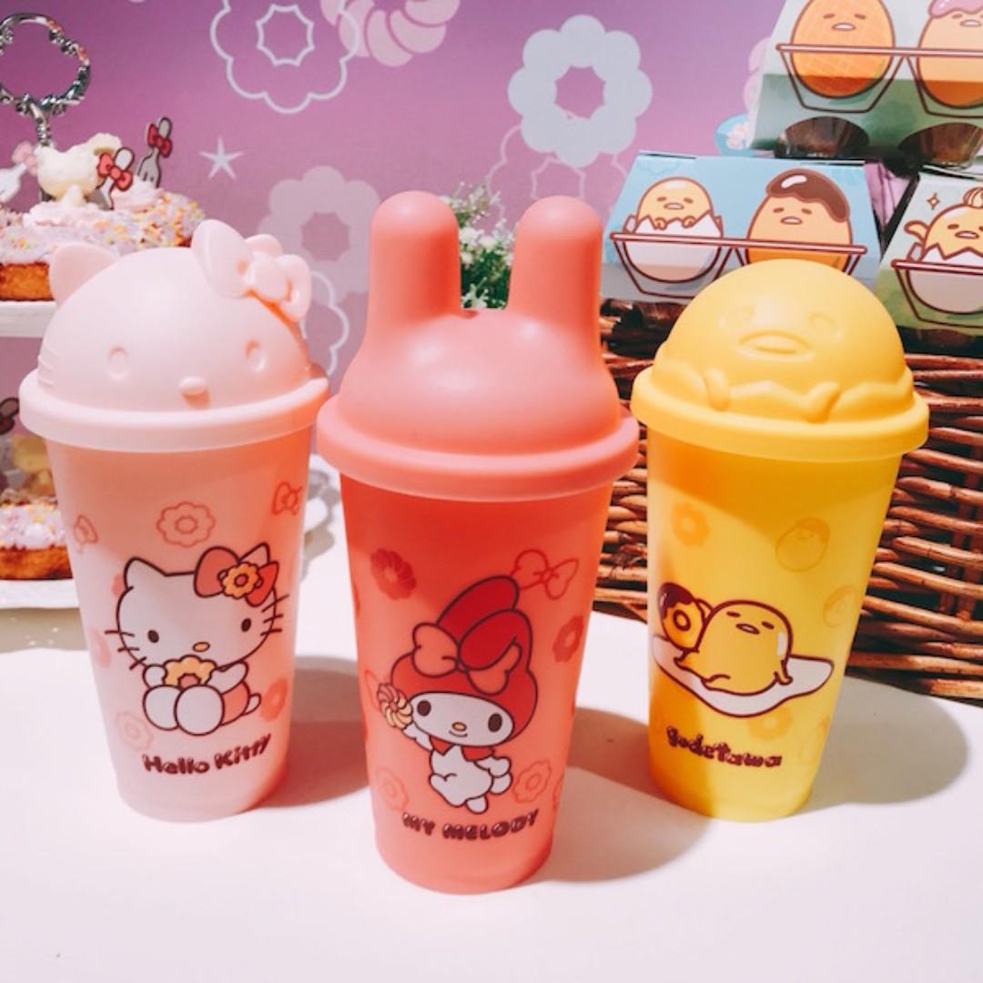 Sanrio Cups with Lids Full set (My Melody, Hello Kitty, Gautama ...