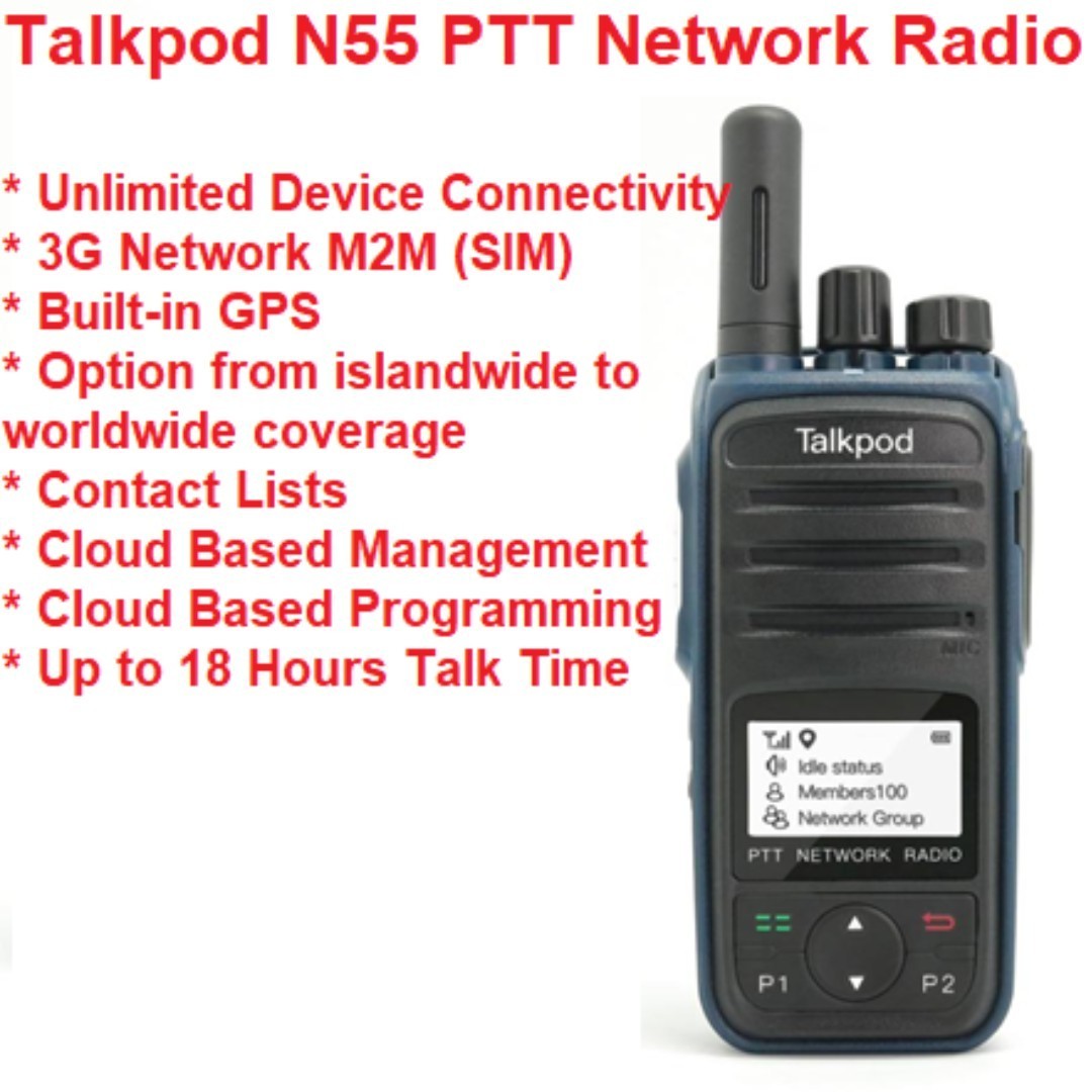SIM Radio (M2M 3G technology) PoC (Push to Talk) PTT Network Radio ...