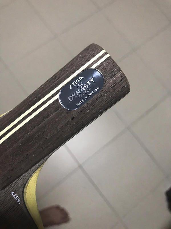 Stiga Dynasty Carbon Penhold 黑标 (Black Label), Sports Equipment, Sports ...