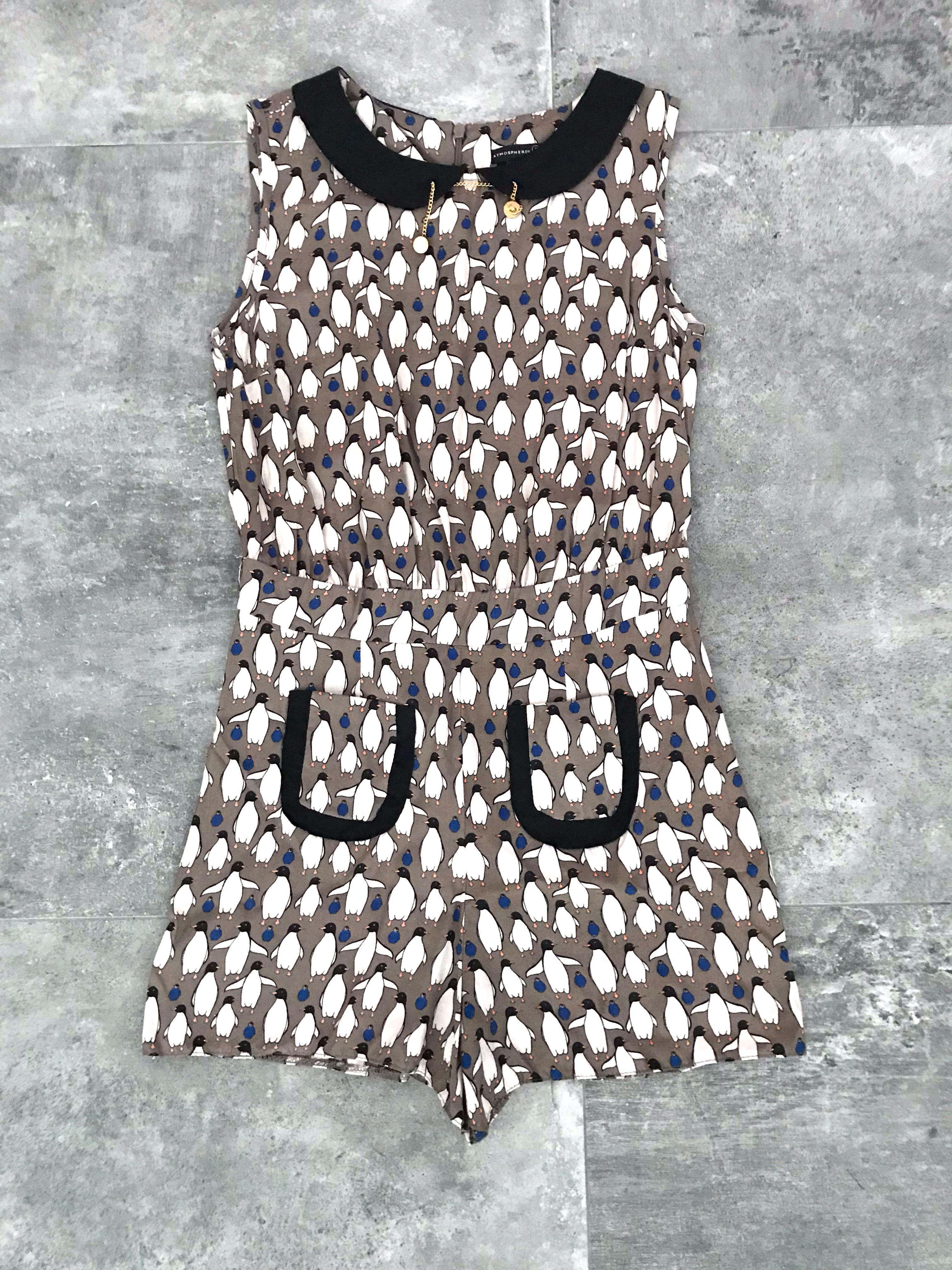 Primark penguin one piece romper jumpsuit UK8, Women's Fashion, Dresses ...