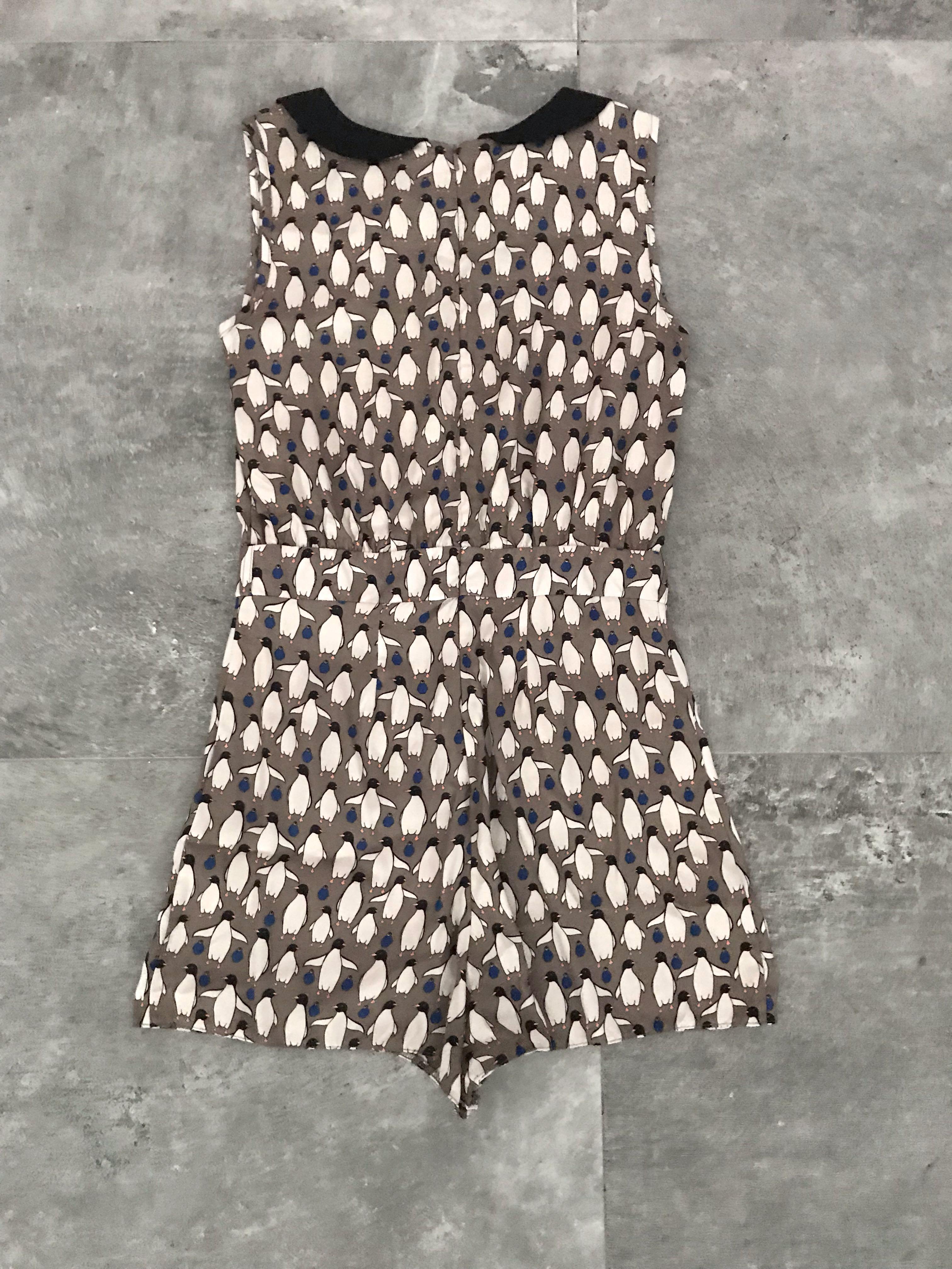 Primark penguin one piece romper jumpsuit UK8, Women's Fashion, Dresses ...