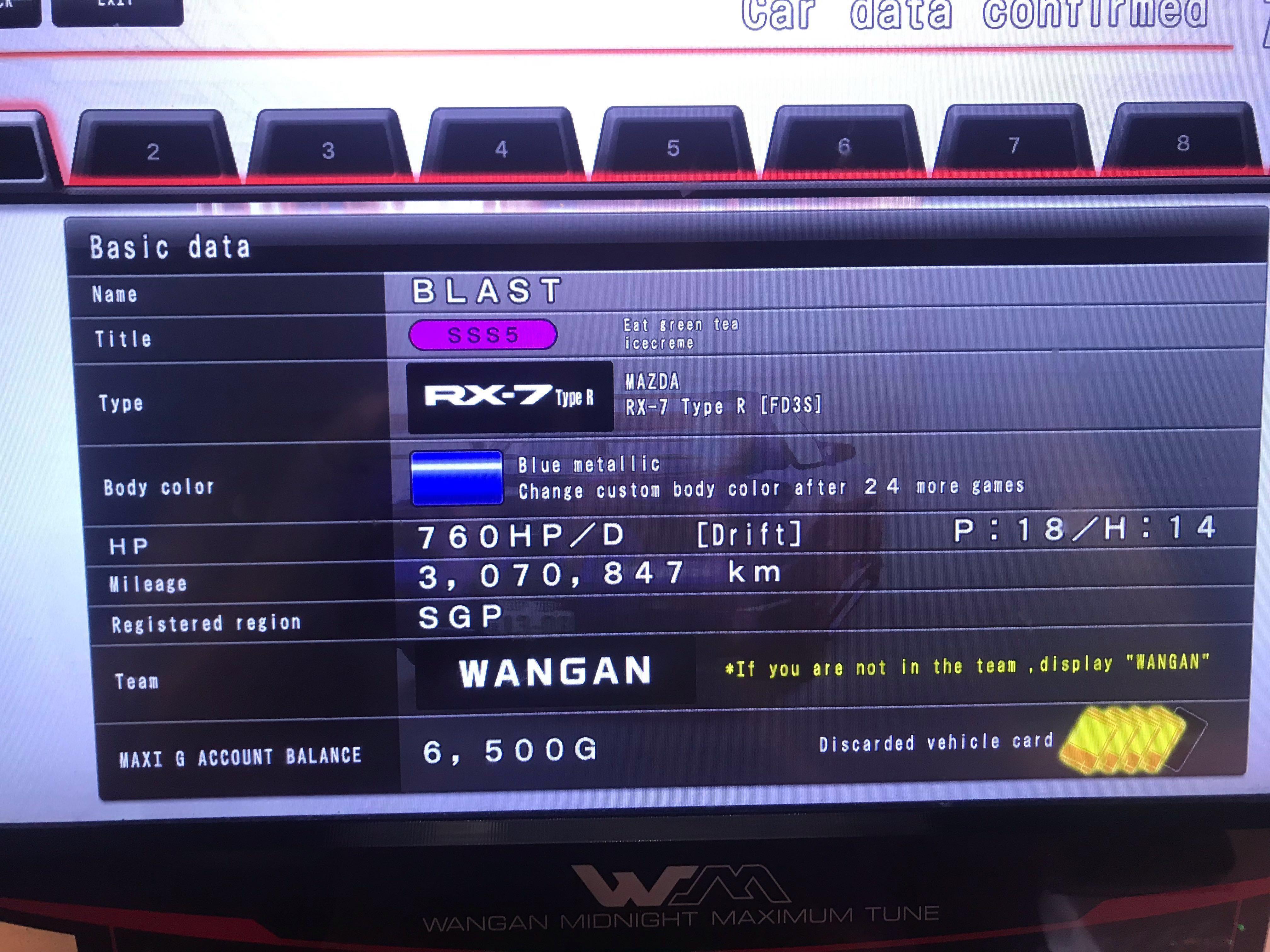 Wangan Midnight Maximum Tune WMMT Card, Video Gaming, Gaming ...