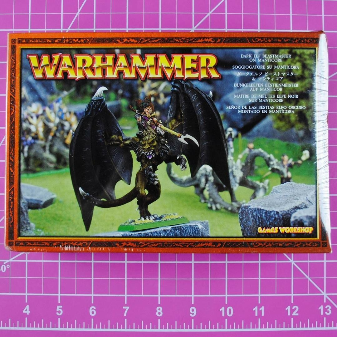 Warhammer 40k Dark Elf Beastmaster on Manticore, Hobbies & Toys, Toys ...