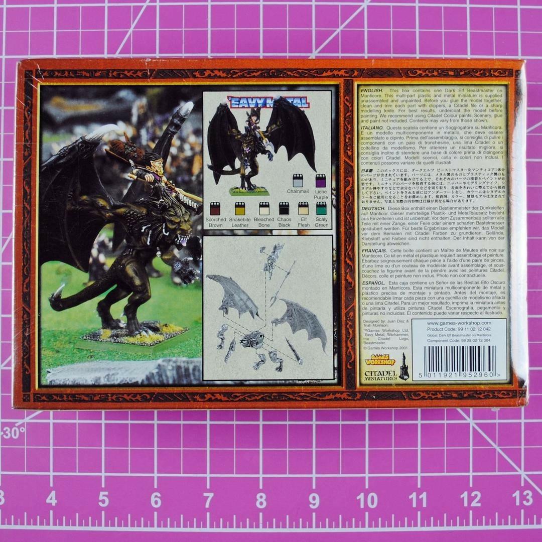 Warhammer 40k Dark Elf Beastmaster on Manticore, Hobbies & Toys, Toys ...