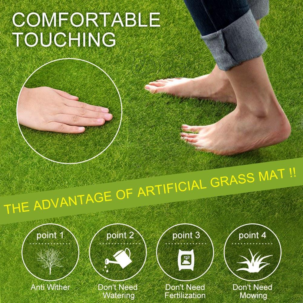 【WholeSale 10pcs】Artificial Turf 2 Sizes Synthetic Artificial Grass Mat ...