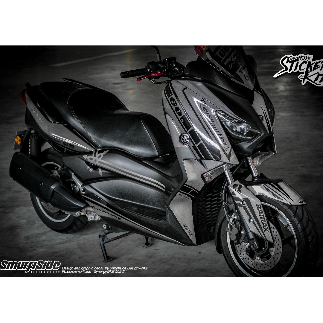 YAMAHA XMAX 3M BLACK REFLECTIVE 60TH ANNIVERSARY FULL BODY WRAP ...