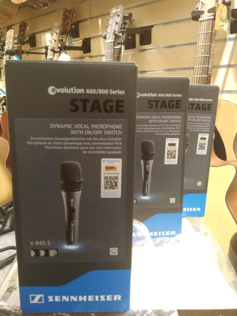 全新行貨 實體店取 sennheiser e845s microphone 人聲咪 唱k咪 vocal microphone 錄音咪 sennheiser e845 mic, 音響器材, 咪 ...
