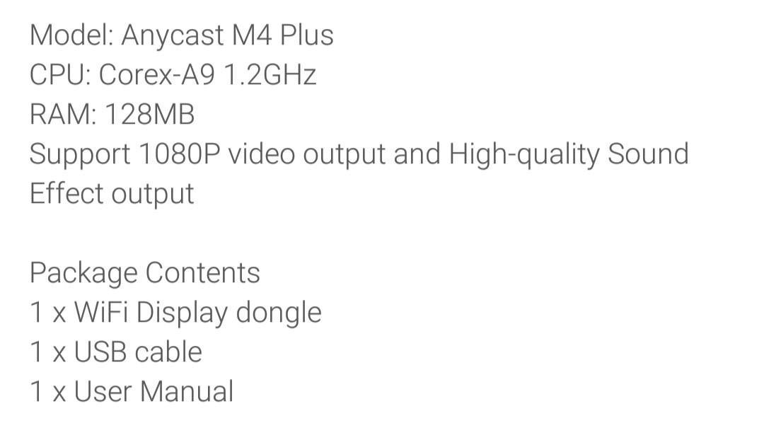 Anycast M4 Plus Wireless Display Dongle 1080p HD, Furniture & Home ...