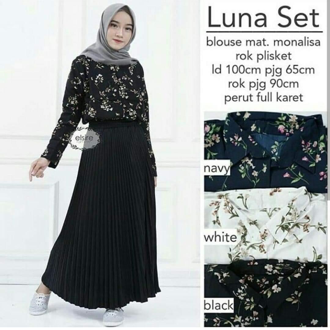Model Baju Muslim Atasan Dan Bawahan Rok Seputar Model
