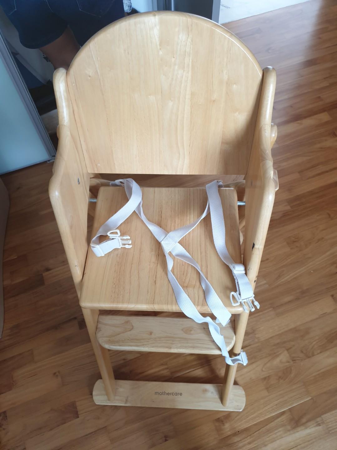 Mothercare Valencia Wooden Highchair - Natural (Antique Pine) baby ...