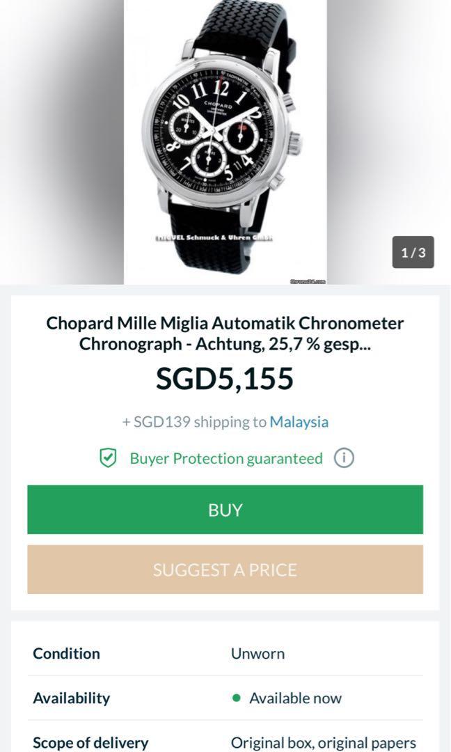 Chopard F1 Full set, Luxury, Watches on Carousell