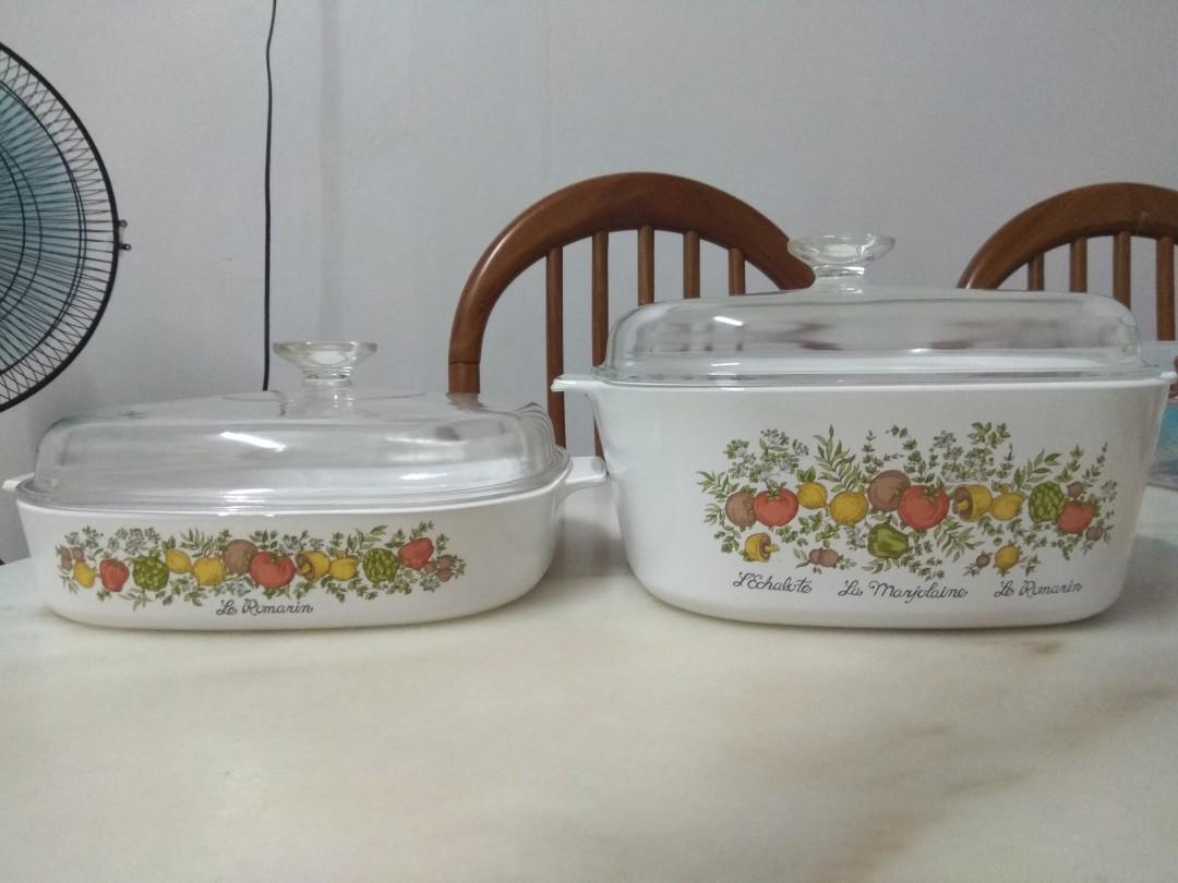 Classic CorningWare Casserole Set 5L&2.5L, Furniture & Home Living ...