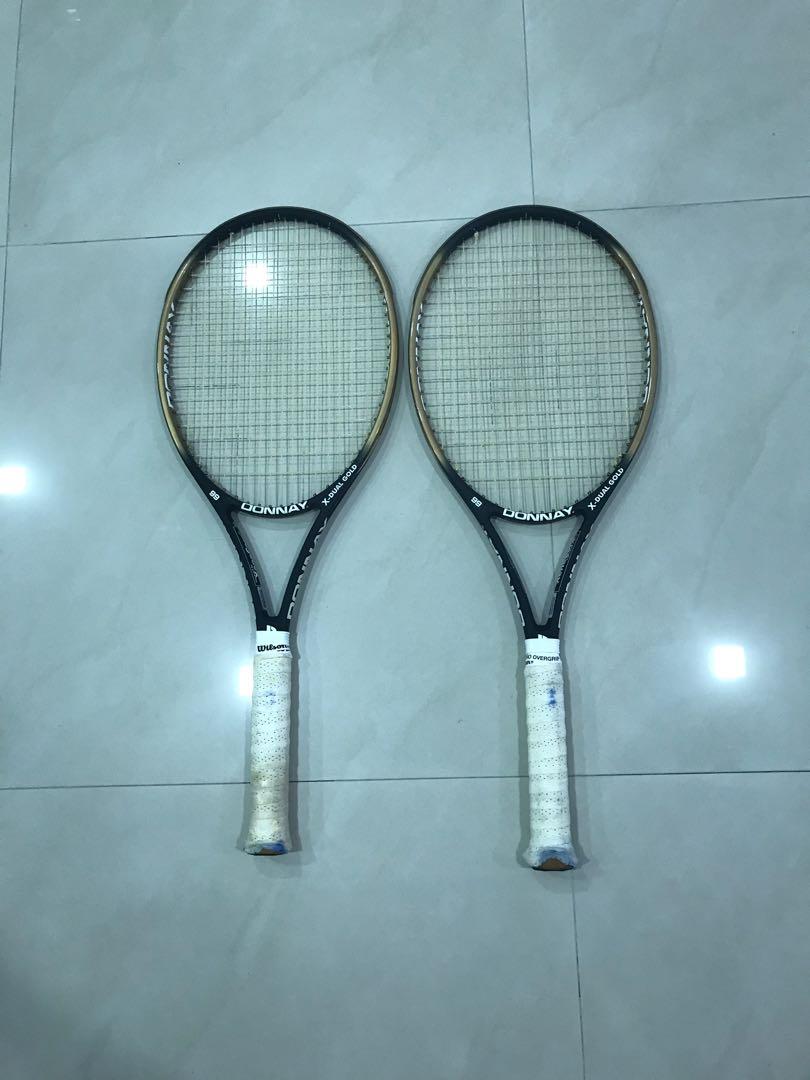 Donnay X-Dual Gold 99 Tennis rackets (A pair), Sports Equipment, Sports ...