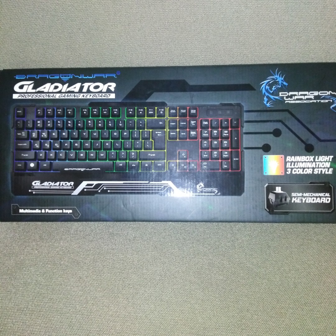 Gladiator Gaming Keyboard, Computers & Tech, Parts & Accessories ...