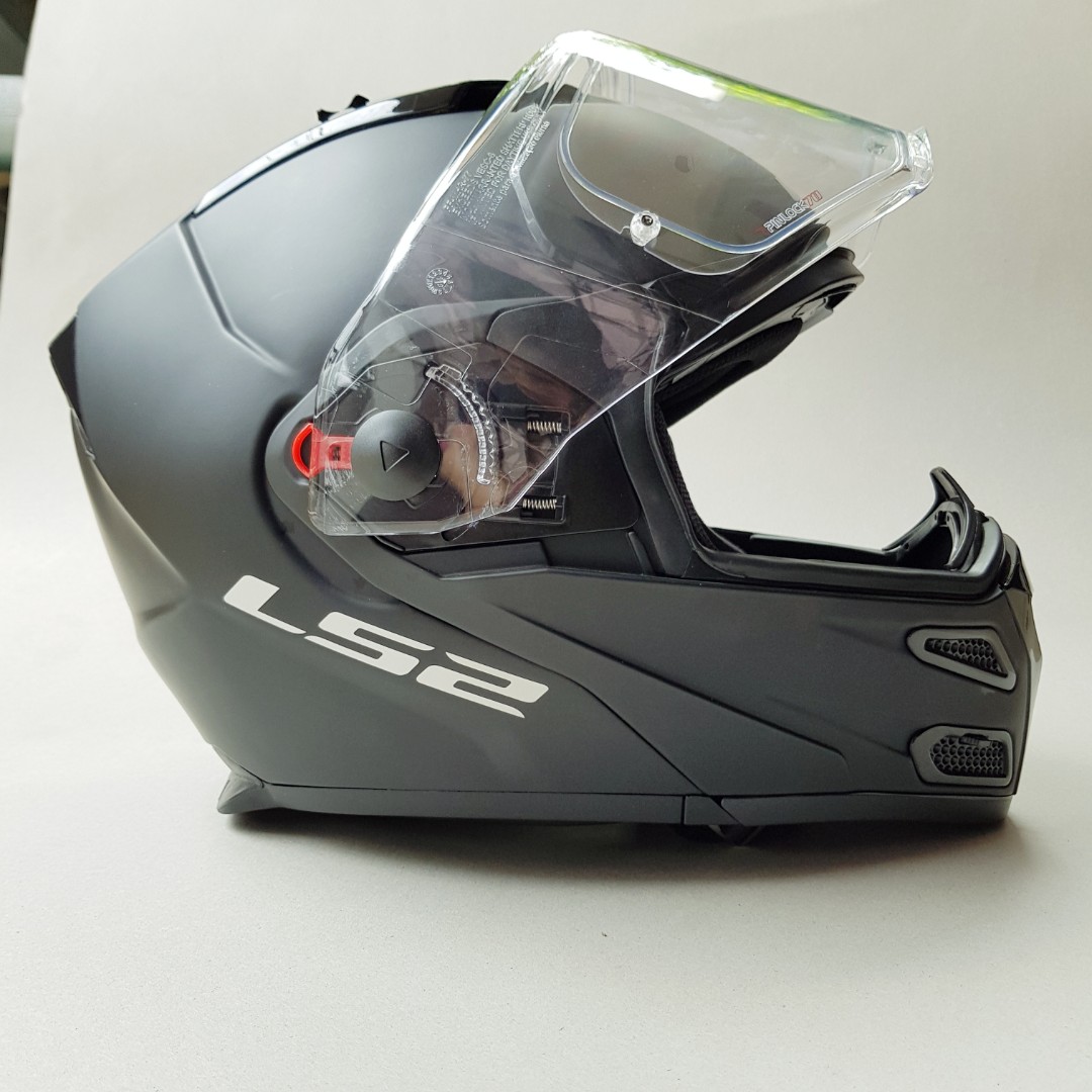 Helm LS2 Metro Evo V3 Double Visor Modular, Motor di Carousell