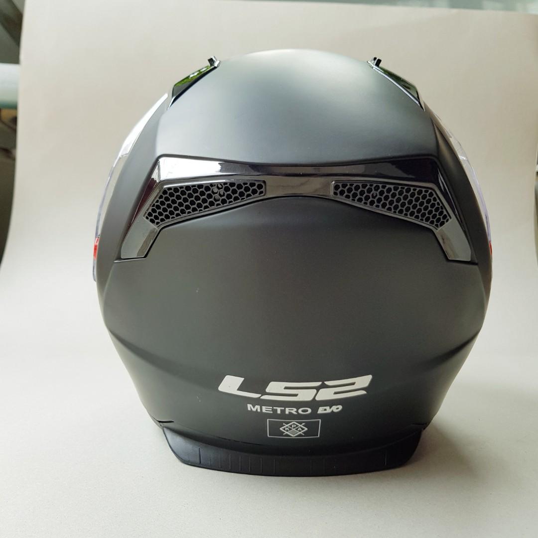 Helm LS2 Metro Evo V3 Double Visor Modular, Motor di Carousell