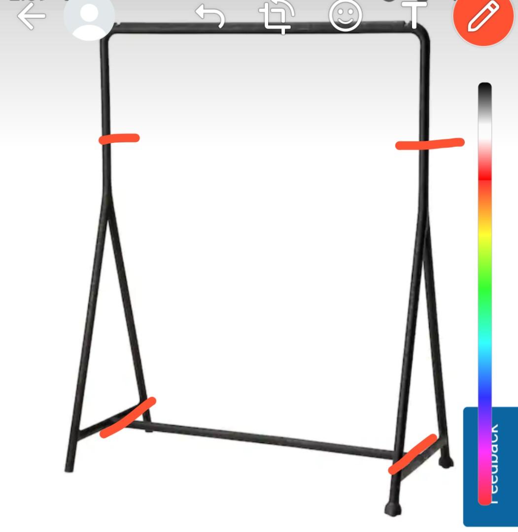 Ikea Turbo Clothes Rack, Furniture & Home Living, Furniture, Shelves ...