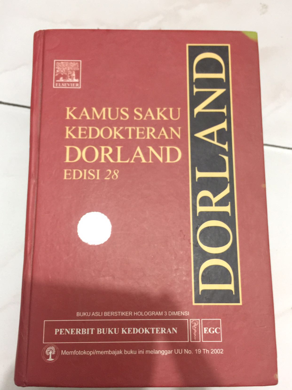 Kamus Saku Kedokteran Dorland Edisi 28 Ori, Buku & Alat Tulis, Buku di Carousell