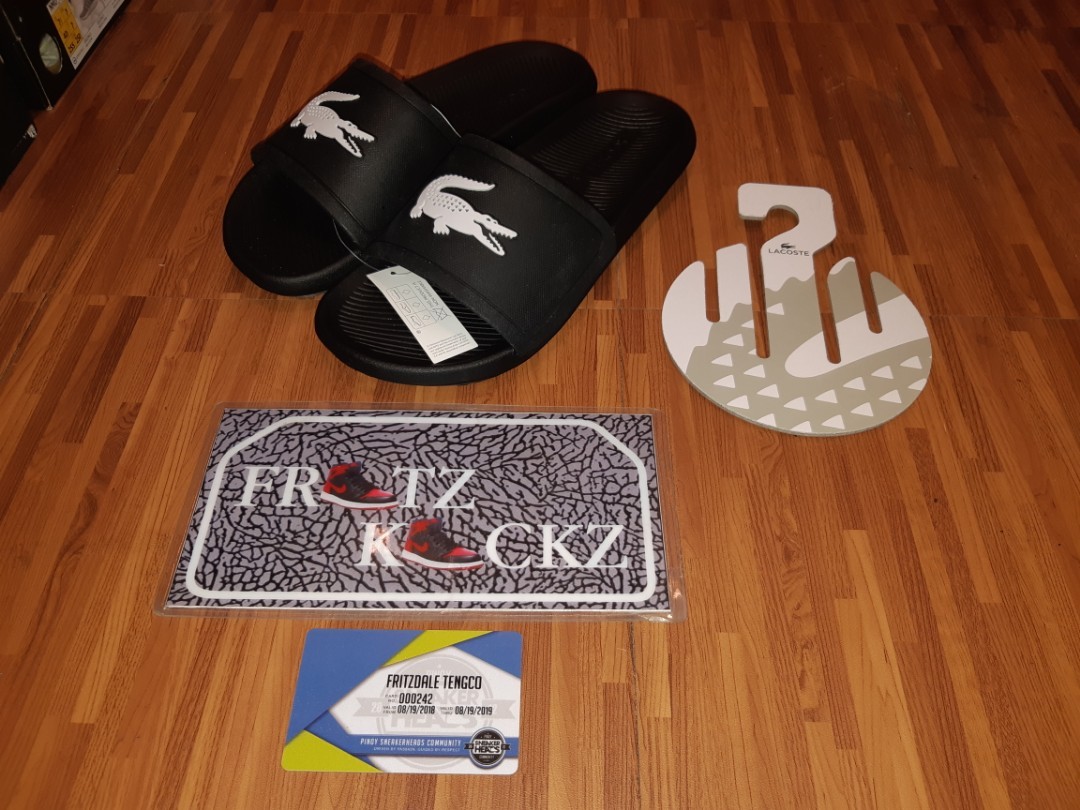 Lacoste Croc Slide Rubber, Men's Fashion, Footwear, Slippers & Slides ...