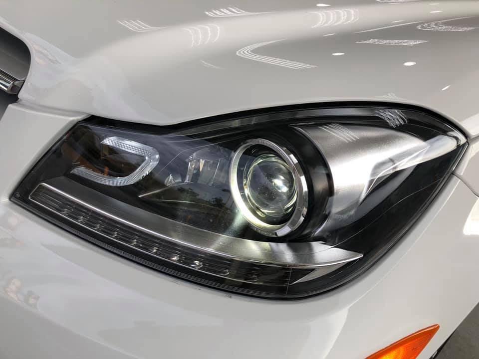 MERCEDES BENZ W204 C63 C-CLASS AMG CHROME LED DRL PROJECTOR HEADLIGHTS ...