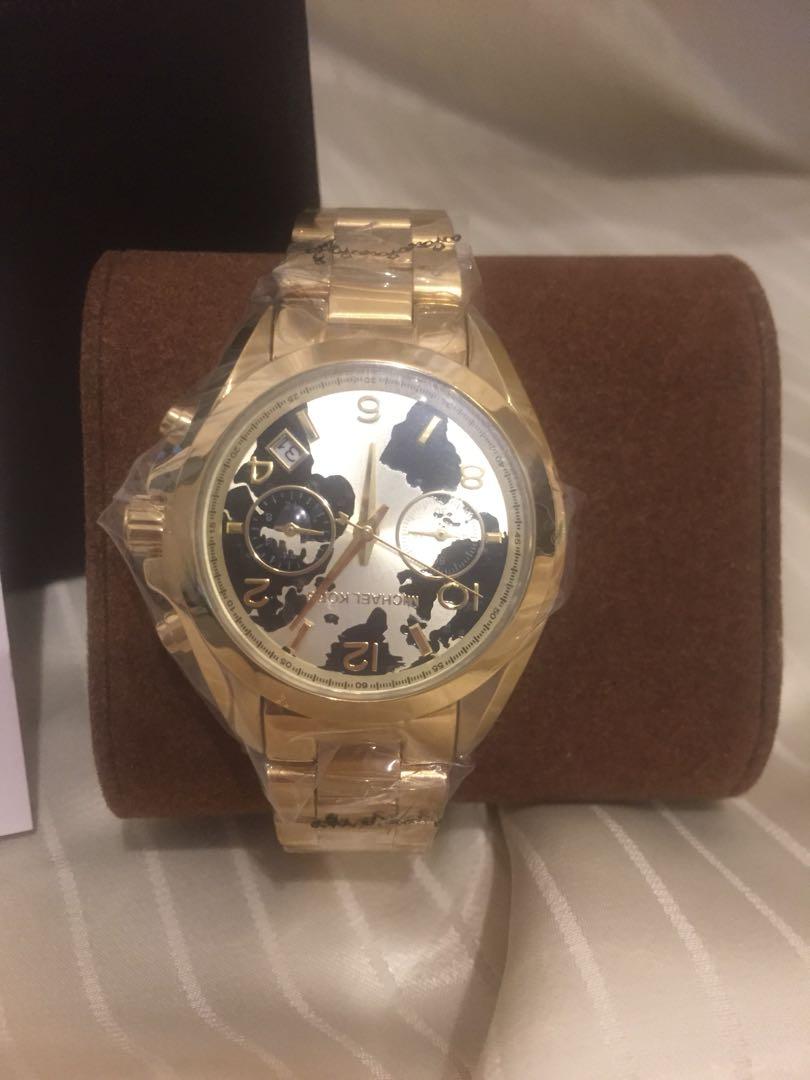 Michael Kors Map face watch for women pawnable, Women's Fashion ...
