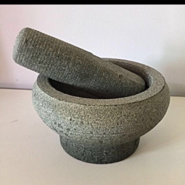 🌼Mortar & Pestle Large Stone Pounder🌼, TV & Home Appliances, Kitchen ...
