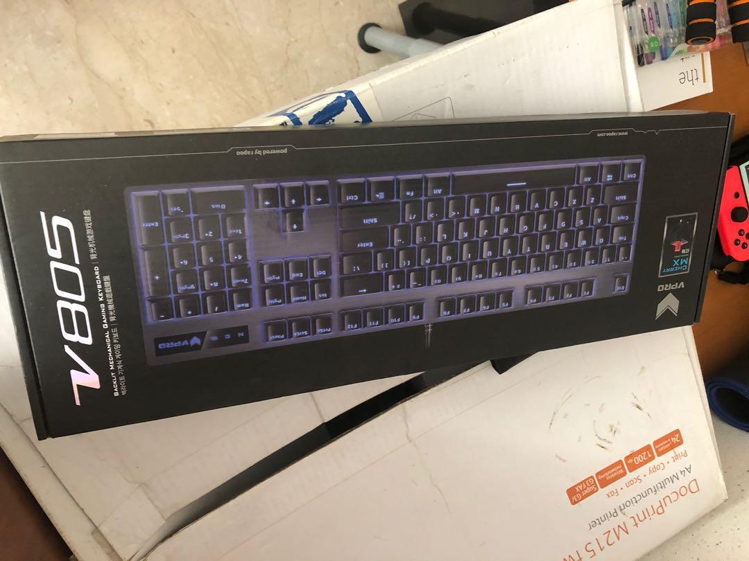 Raptor V805 full size mechanical keyboard w/cherry red switches ...