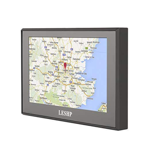 Sat Nav, LESHP 5 Inch Car GPS Navigation with UK Ireland Europe Maps ...