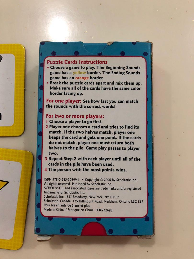 Scholastic Phonics Puzzle Cards, Hobbies & Toys, Books & Magazines ...