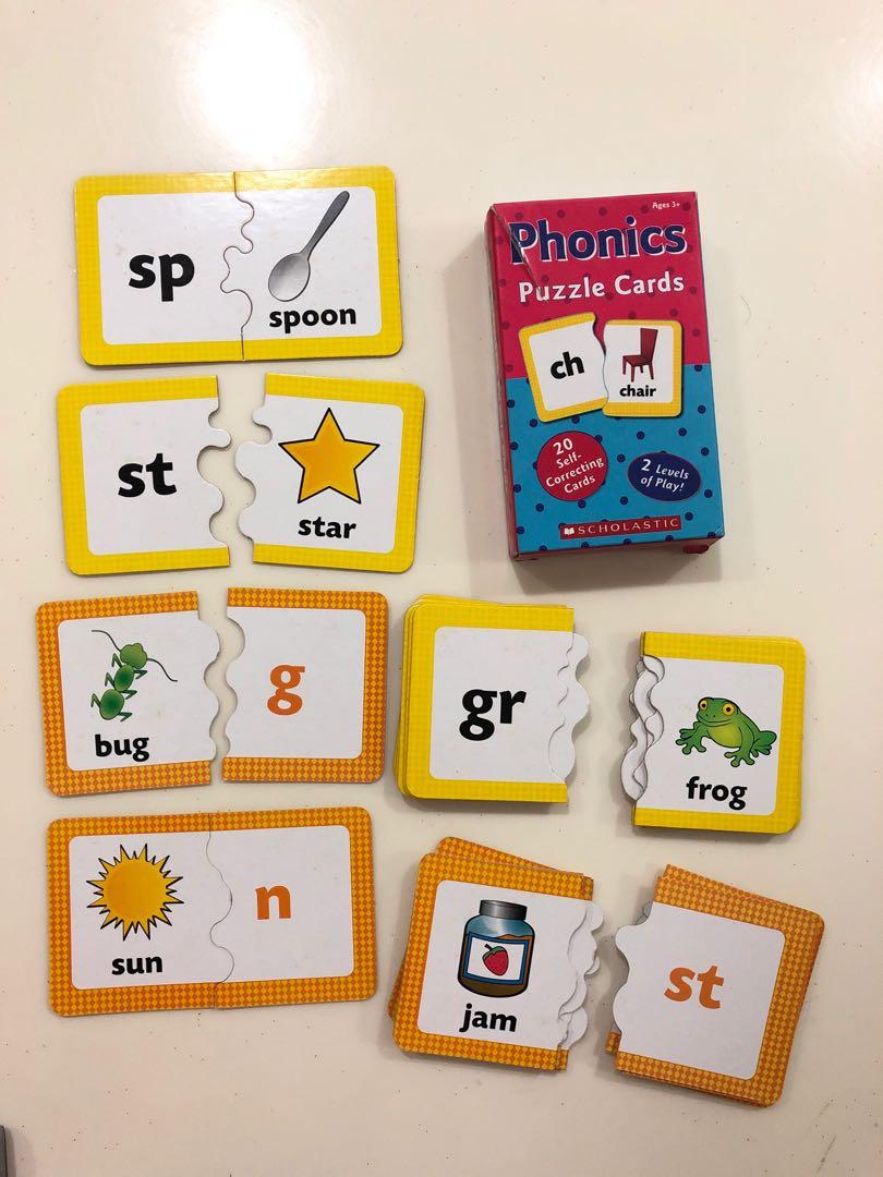 Scholastic Phonics Puzzle Cards, Hobbies & Toys, Books & Magazines ...