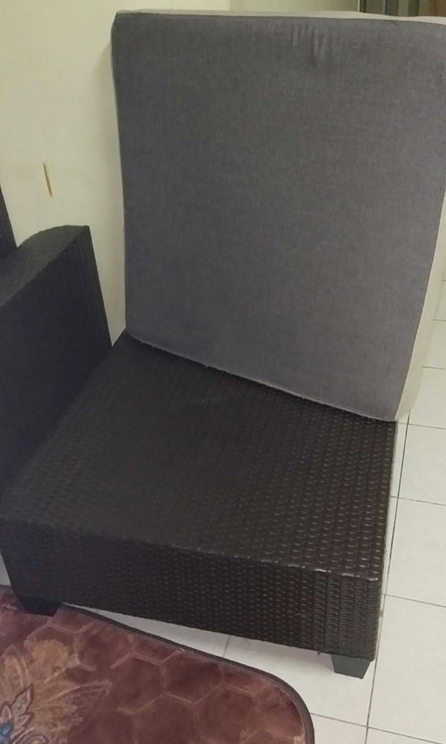 Sofa rotan, Furniture & Home Living, Furniture, Sofas on Carousell