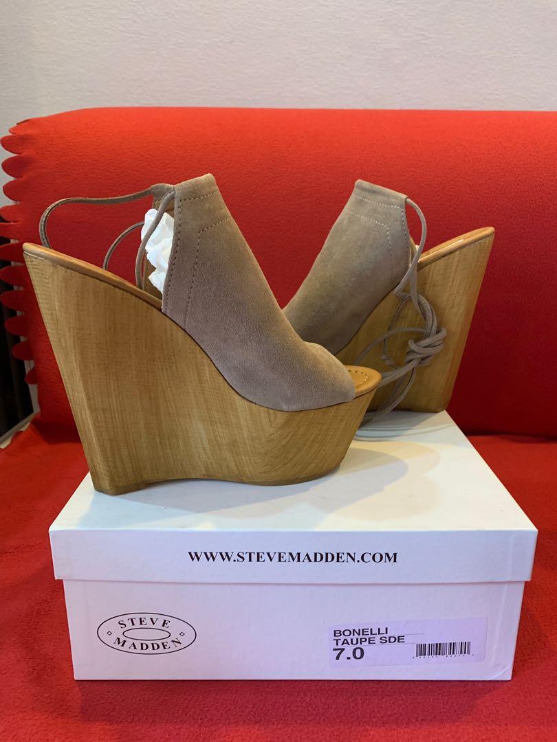 Steve Madden Bonelli Taupe Sde, Women's Fashion, Footwear, Heels on ...