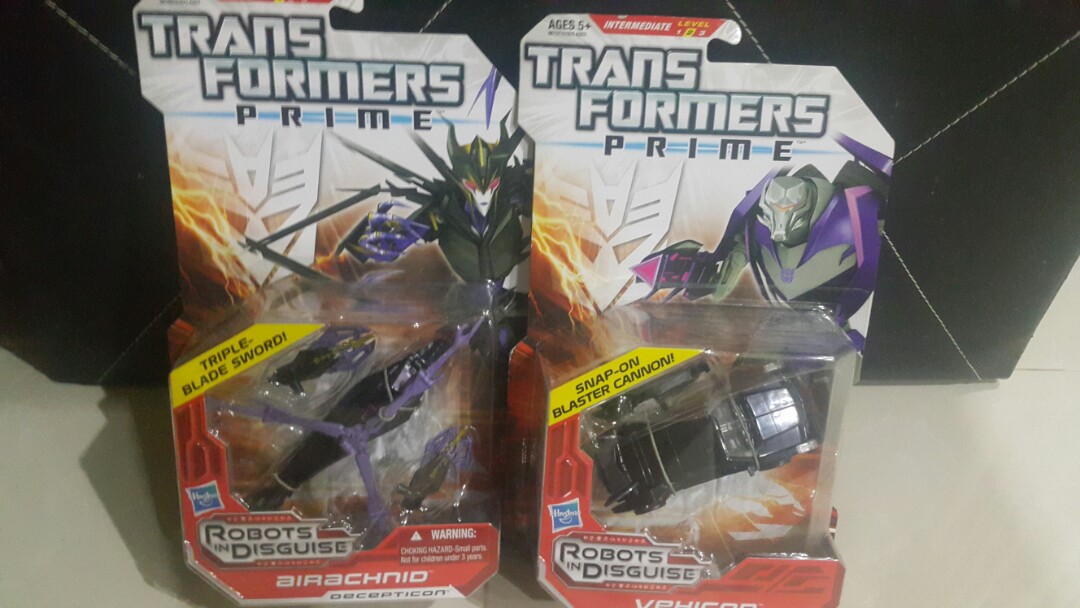 Transformers Prime Lot Airachnid & Vehicon, Hobbies & Toys, Toys ...